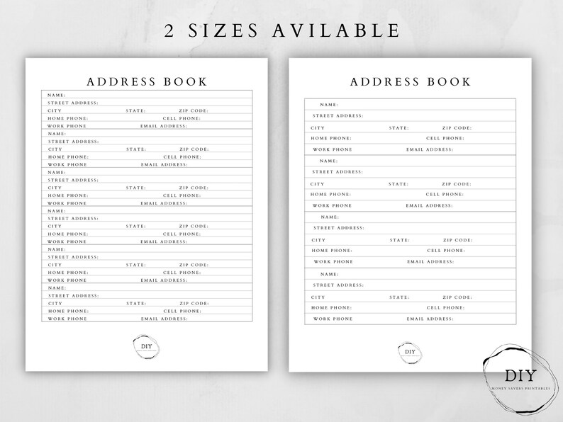 Address Book-address Books-organize Planner-address Finder-people ...