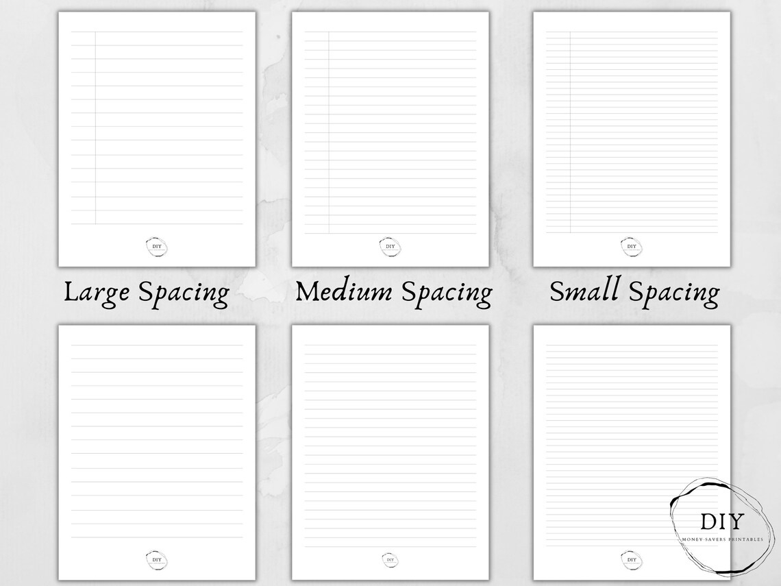 Bundle [lined Paper]-lined Paper Printable-lined Paper PDF-A5 Paper ...