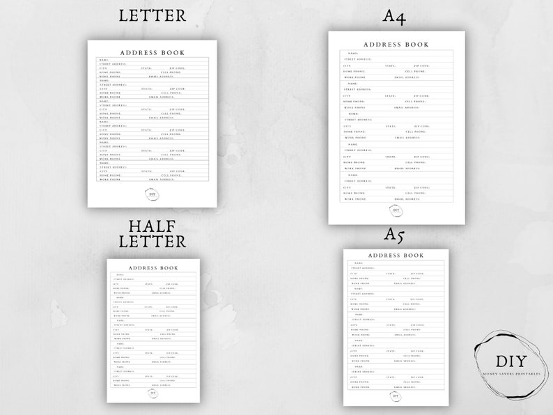 Address Book-address Books-organize Planner-address Finder-people ...