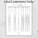 Editable Appointment Tracker-client Info-appointment Book-appointment ...