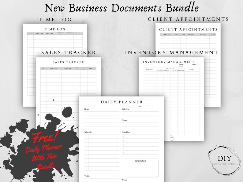 New Business Documents-business Documents-new Business-new - Etsy
