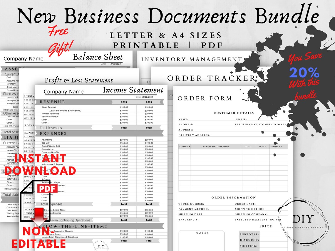 New Business Documents-business Documents-new Business-new - Etsy