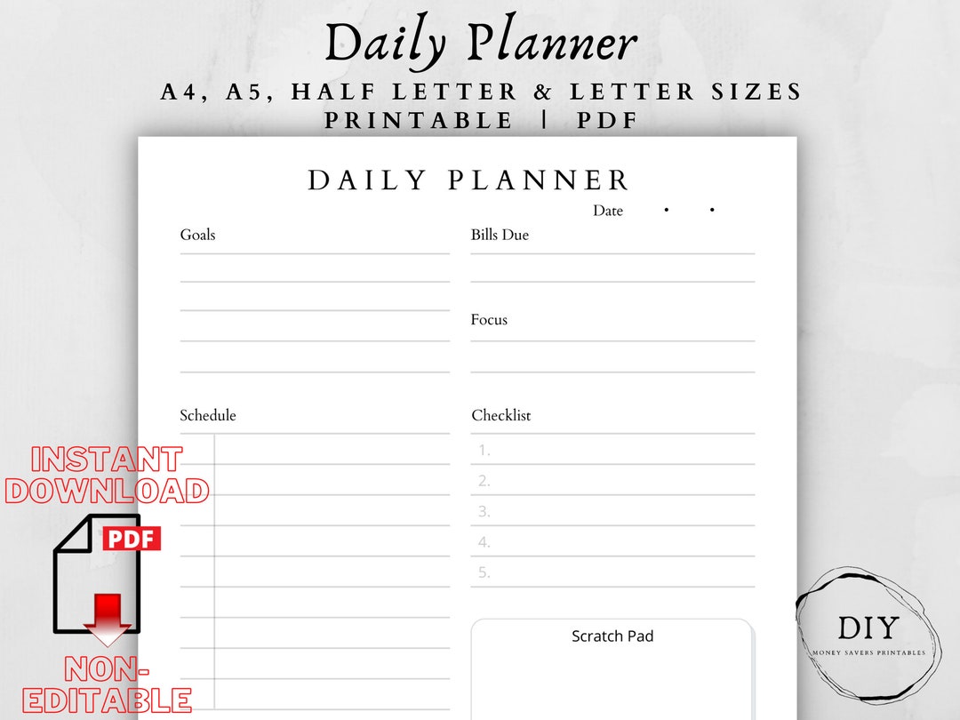 Daily [planner 2025]-daily Planner-daily Schedule-hourly Planner Pdf ...