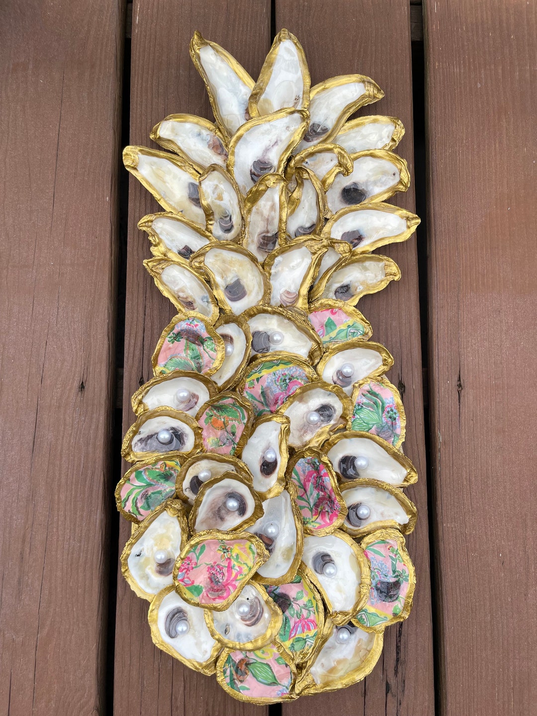 Mini or Large Lilly Inspired Oyster Shell Pineapple - Etsy