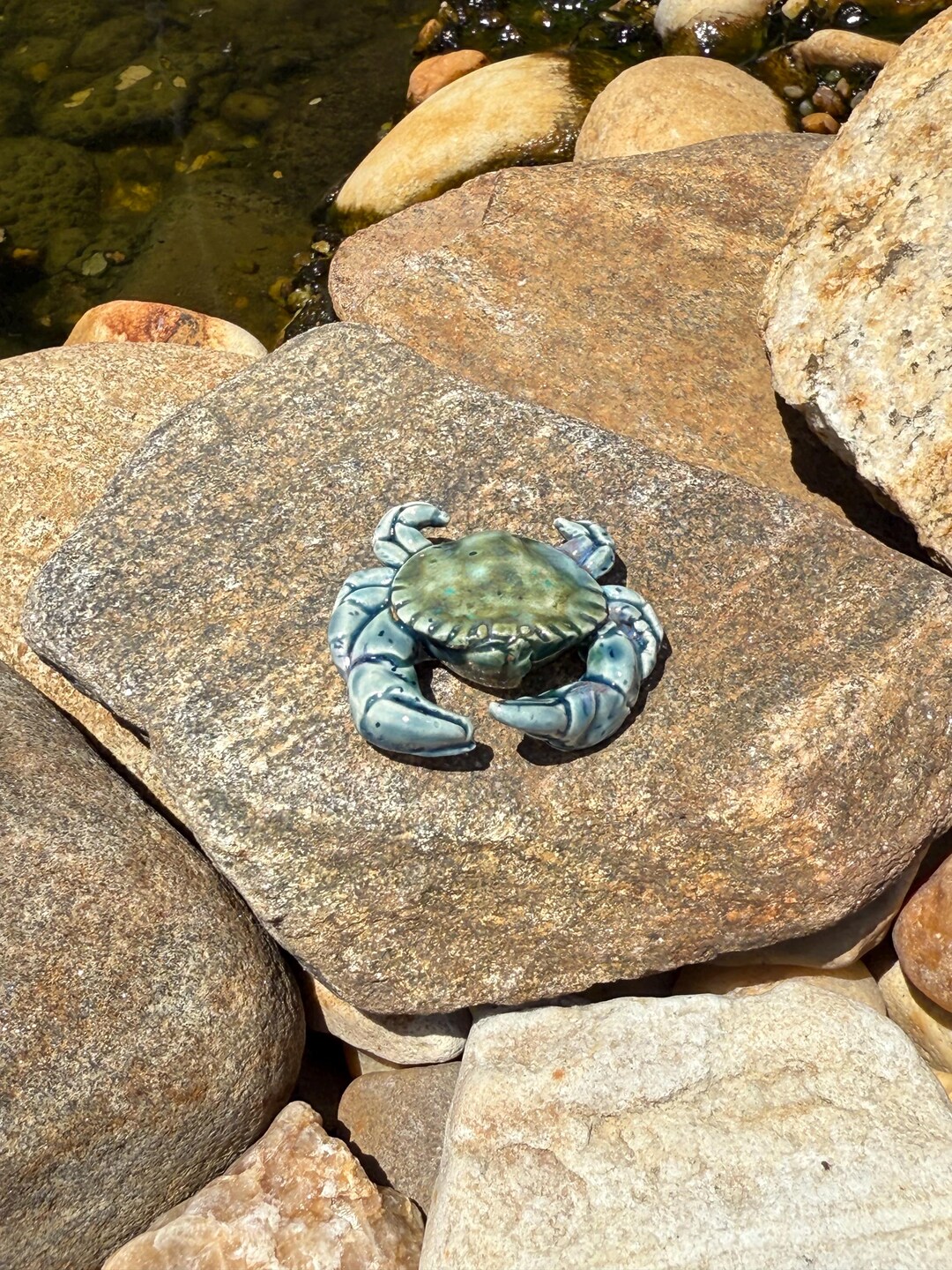 Mini Ceramic Crab Magnet - Etsy