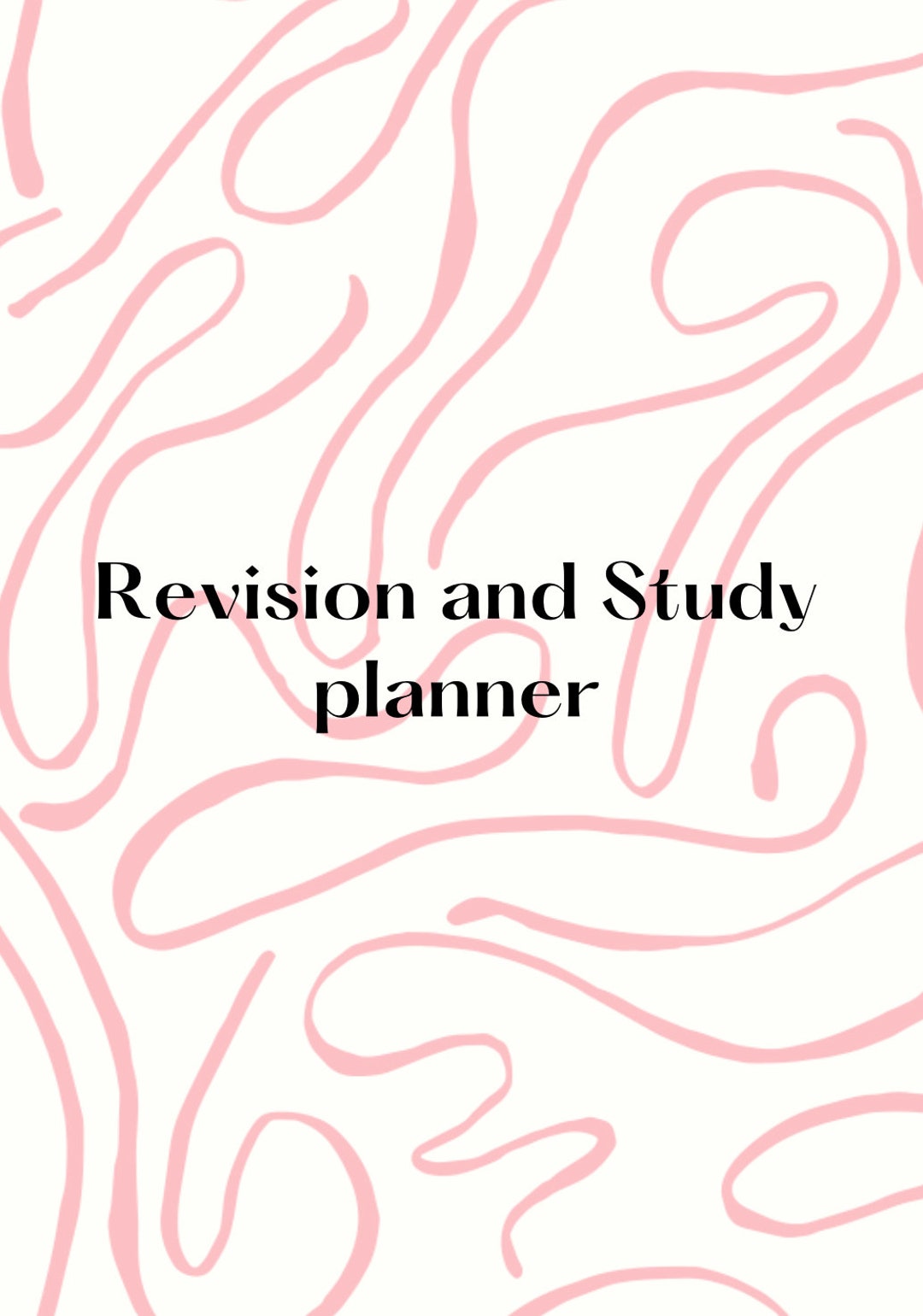 Study Planner and Revision Timetable - Etsy