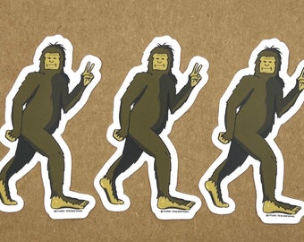 Bigfoot Sticker / Sasquatch Sticker / Bigfoot / Sasquatch / - Etsy