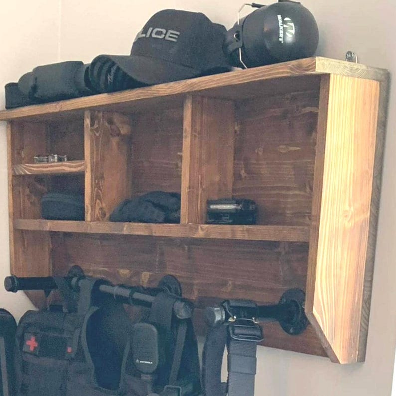 Duty Gear Shelf, Law Enforcement, Fire, and Corrections - Etsy