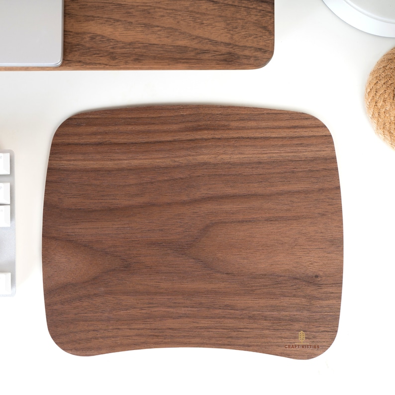 Walnut Wood Mouse Pad Mouse Mat Custom Mouse Mat for - Etsy