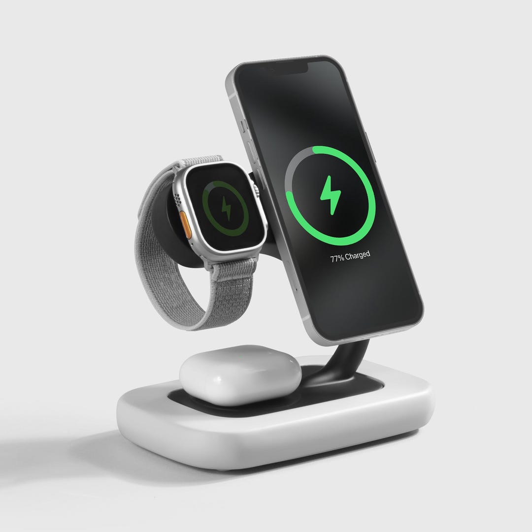 3-in-1 Induction Charger Arcade Charging Station for Iphone, Apple ...