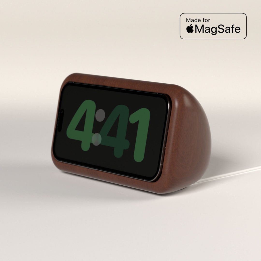 Retro Magsafe Charging Stand Wooden Style Charging Dock for - Etsy UK