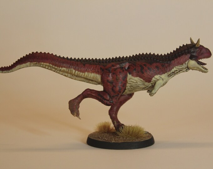 Painted Carnotaurus Dinosaur Miniature for D&D / Pathfinder - Etsy