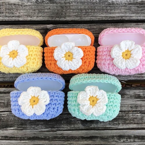 Crochet Blue Fluffy Bear Airpod Case Plush Airpods Pro Case - Etsy