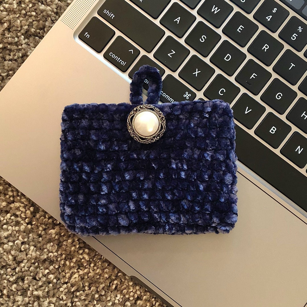Valvet Pearl Button Wallet - Etsy