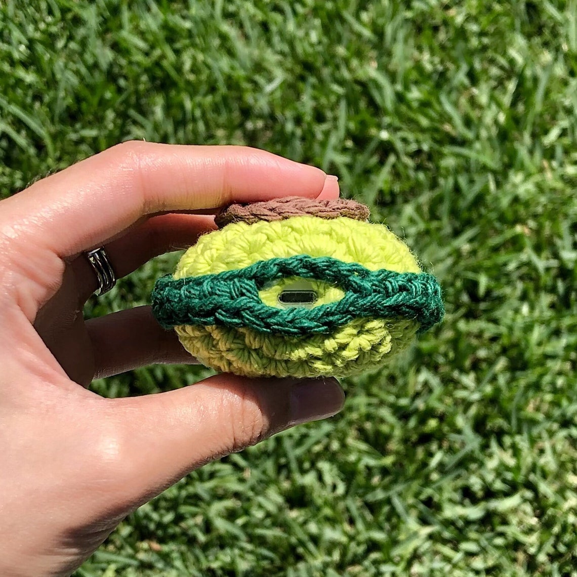 Avocado Crochet Airpods12 & Pro Case | Etsy