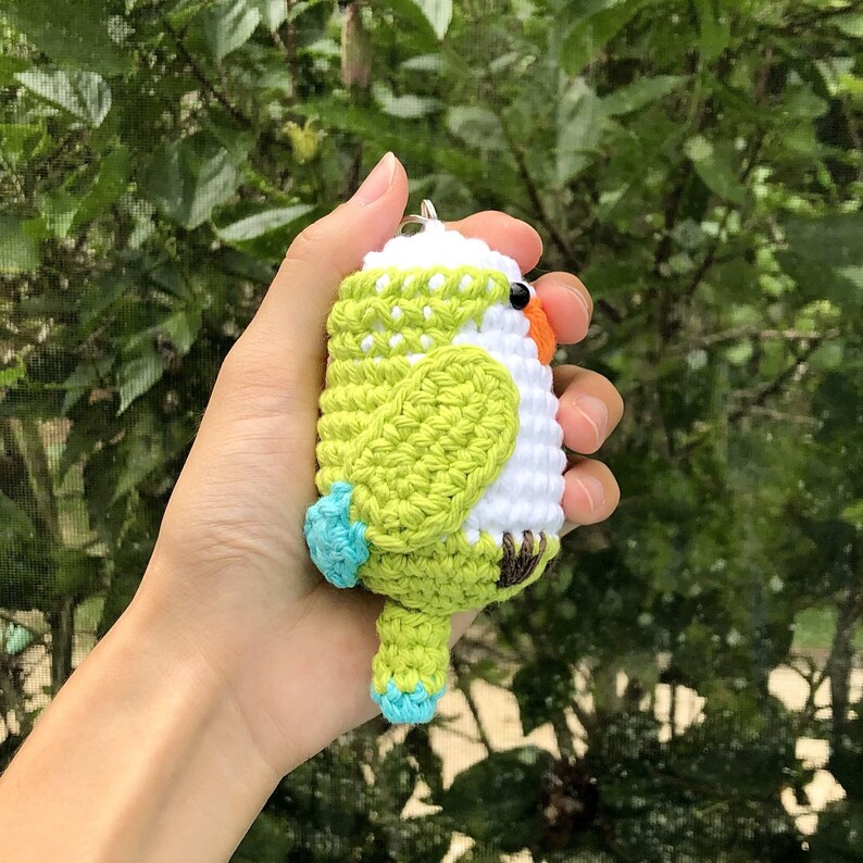 Parrot Crochet Key Chainkey Chain Include - Etsy