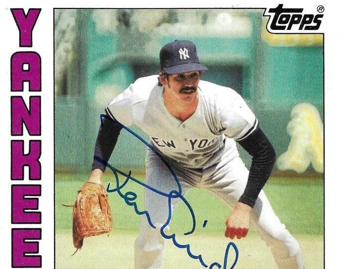 Ron Guidry, Hall of Fame, Signed 5x7 Topps Card 1984 - Etsy