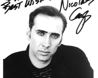 Nicolas Cage Signed - Etsy