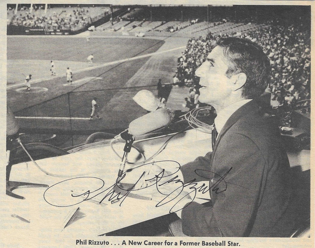 Phil Rizzuto, Hall of Fame, Signed 5.5x7 Original Sporting News Clip ...