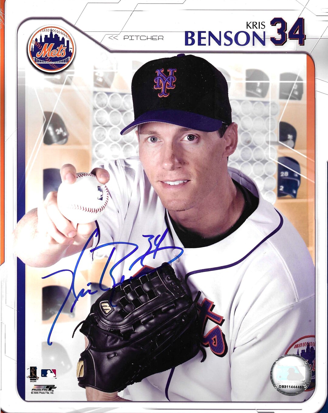 Kris Benson, New York Mets, Signed 8x10 Photograph - Etsy