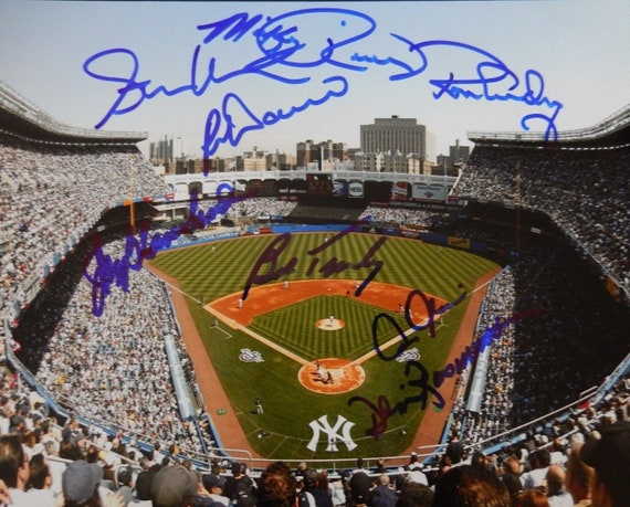 Yankee Autographs Bob Turley Dennis Rasmussen Johnny - Etsy