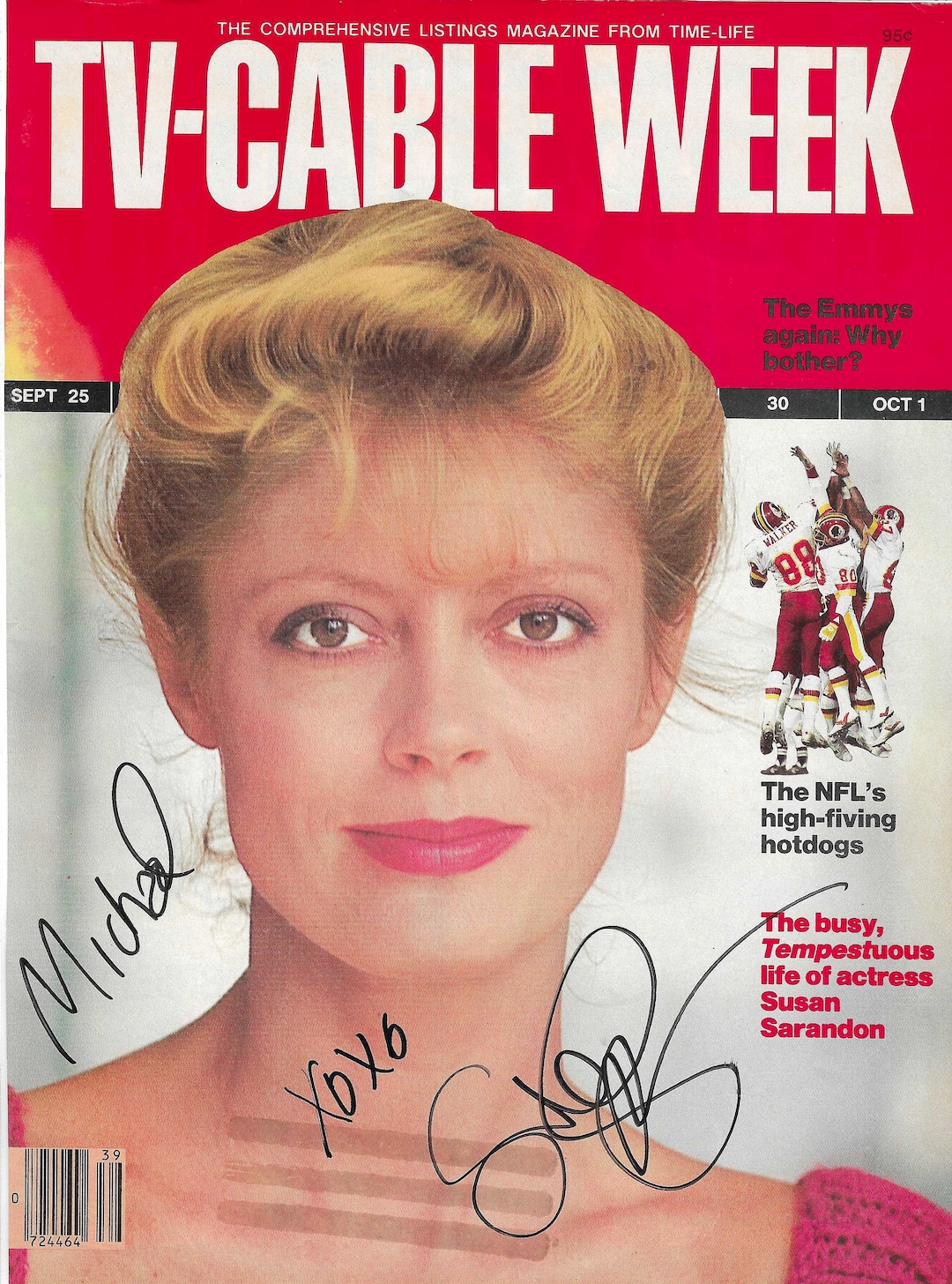 Susan Sarandon, Signed 8x10.5 Magazine Cover - Etsy