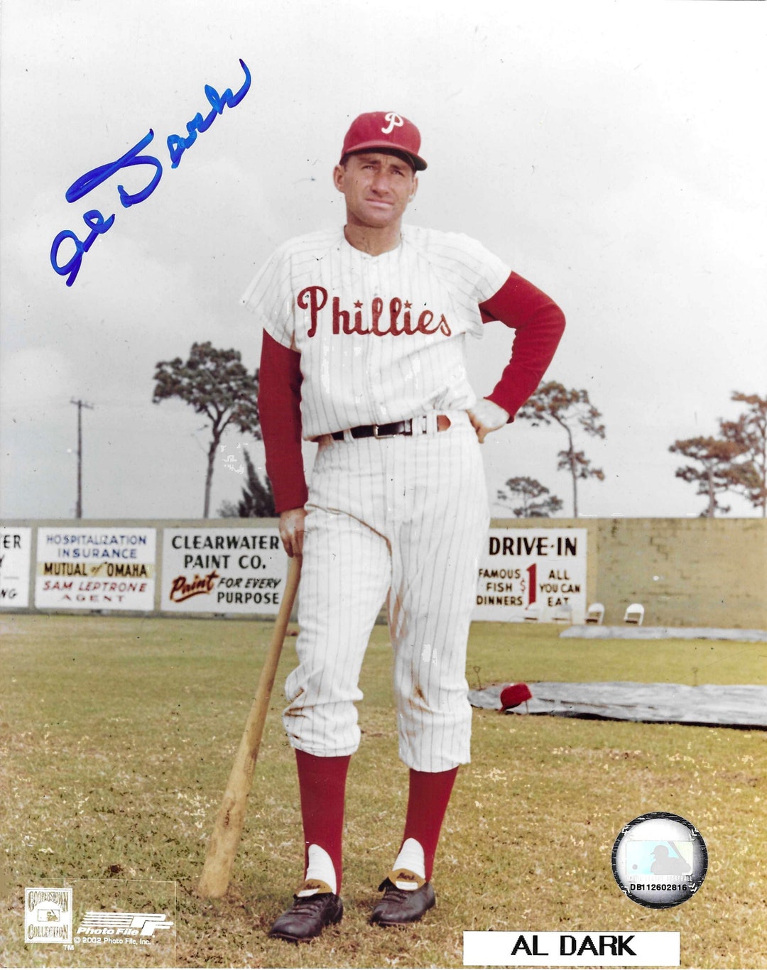 Alvin Dark, Philadelphia Phillies, Signed 8x10 Photograph - Etsy