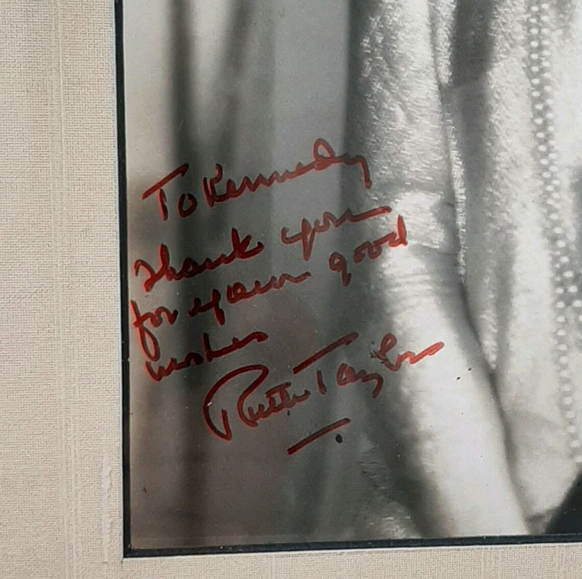 Ruth Taylor, Signed Photograph, 14.75″ X 13″ Matted and Framed - Etsy