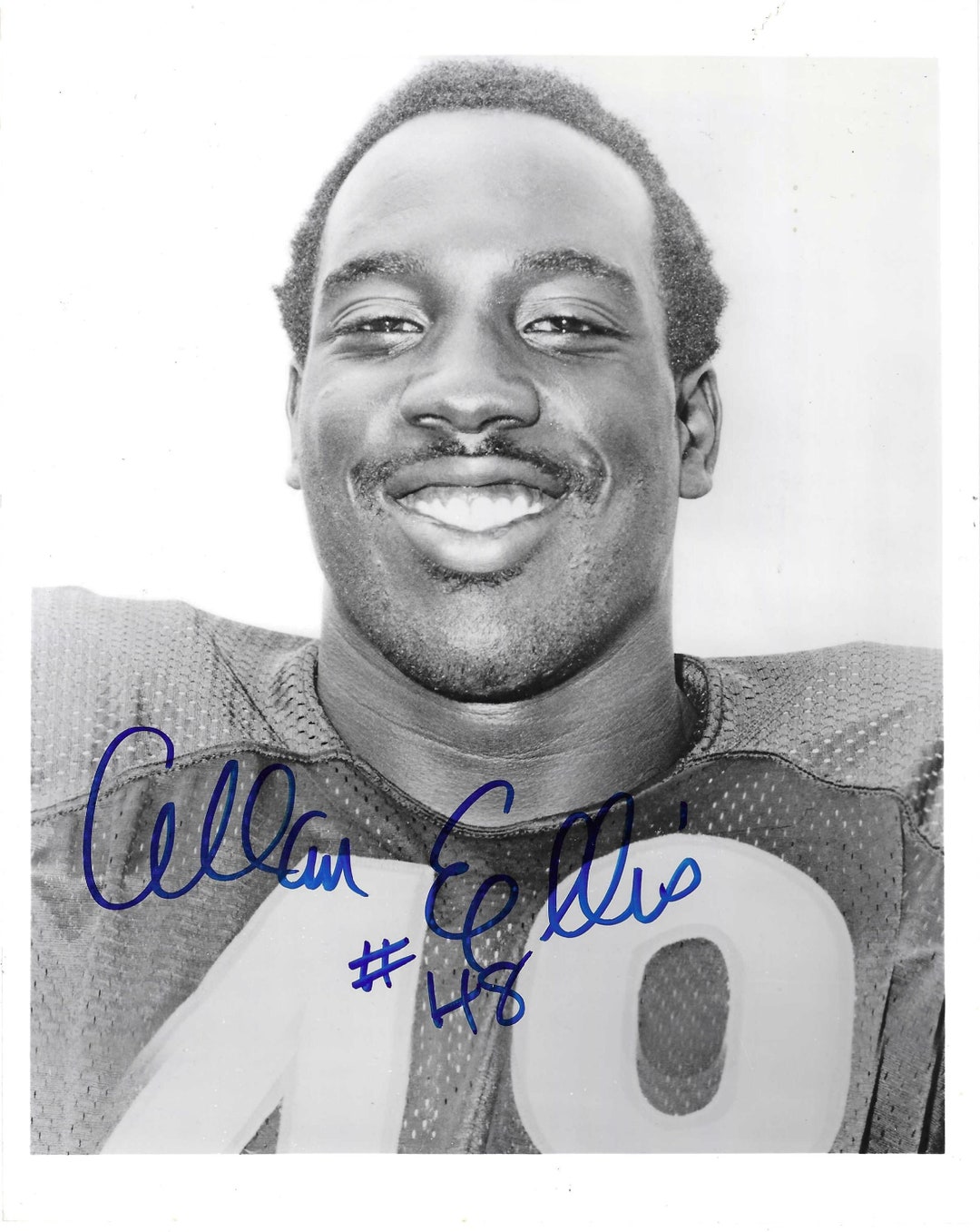 Allan Ellis, Chicago Bears, Signed 8x10 Photograph - Etsy