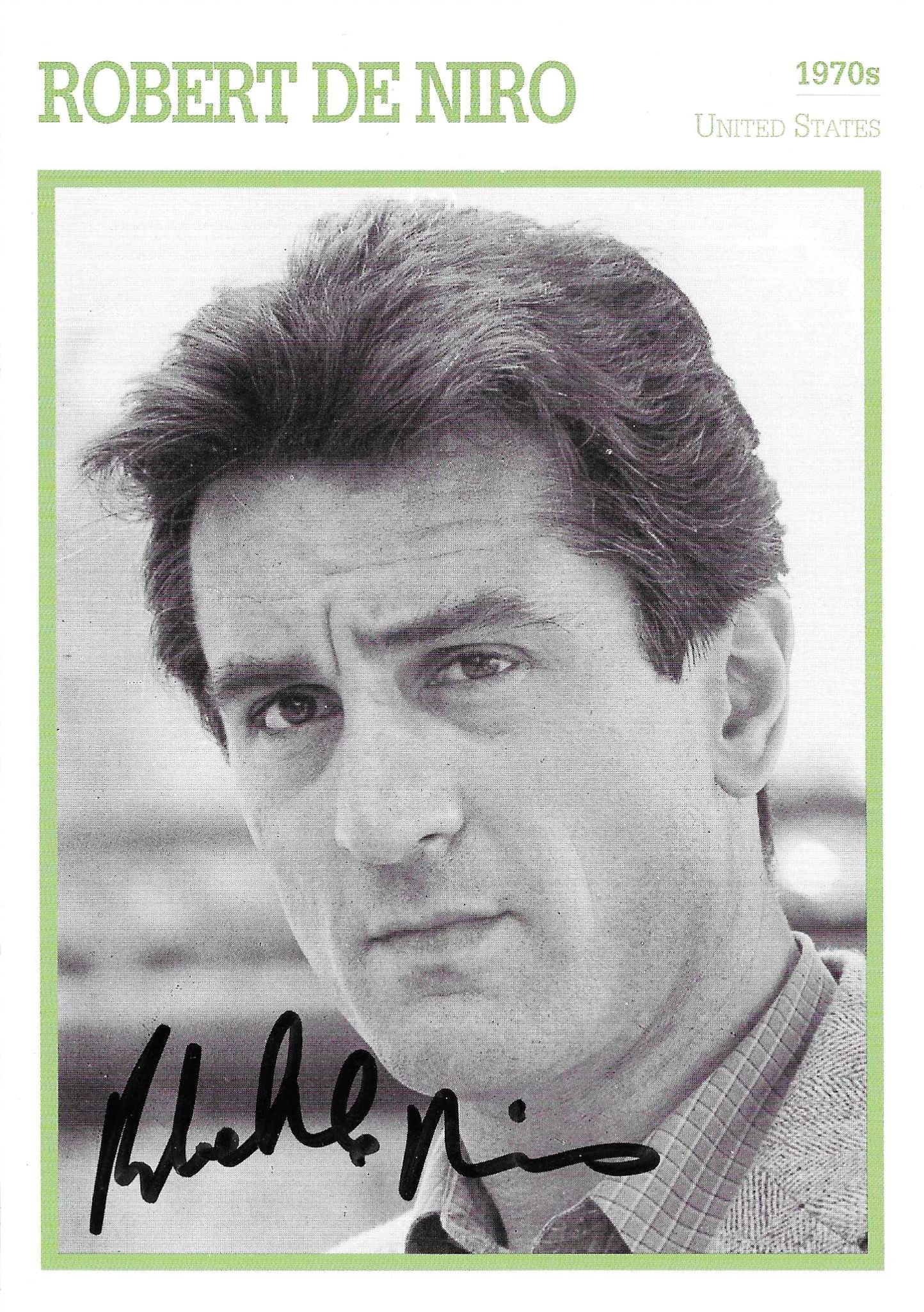 Robert Deniro Signed 5x7 Double Sided Hollywood Collector - Etsy