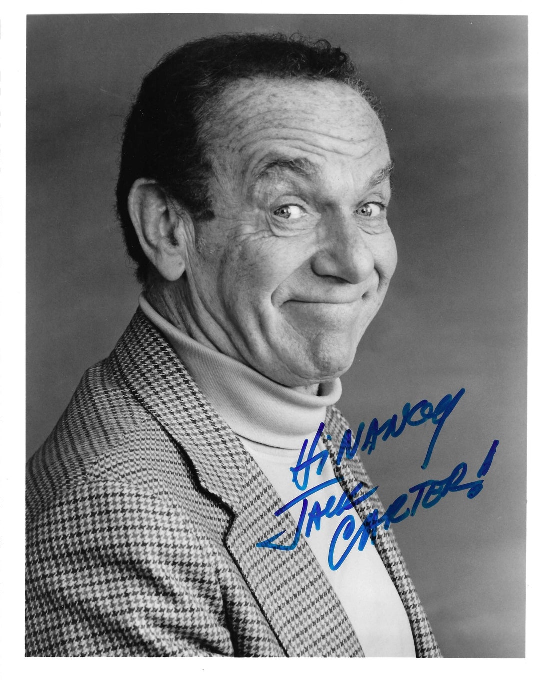 Jack Carter Comedian Signed 8x10 Photograph - Etsy