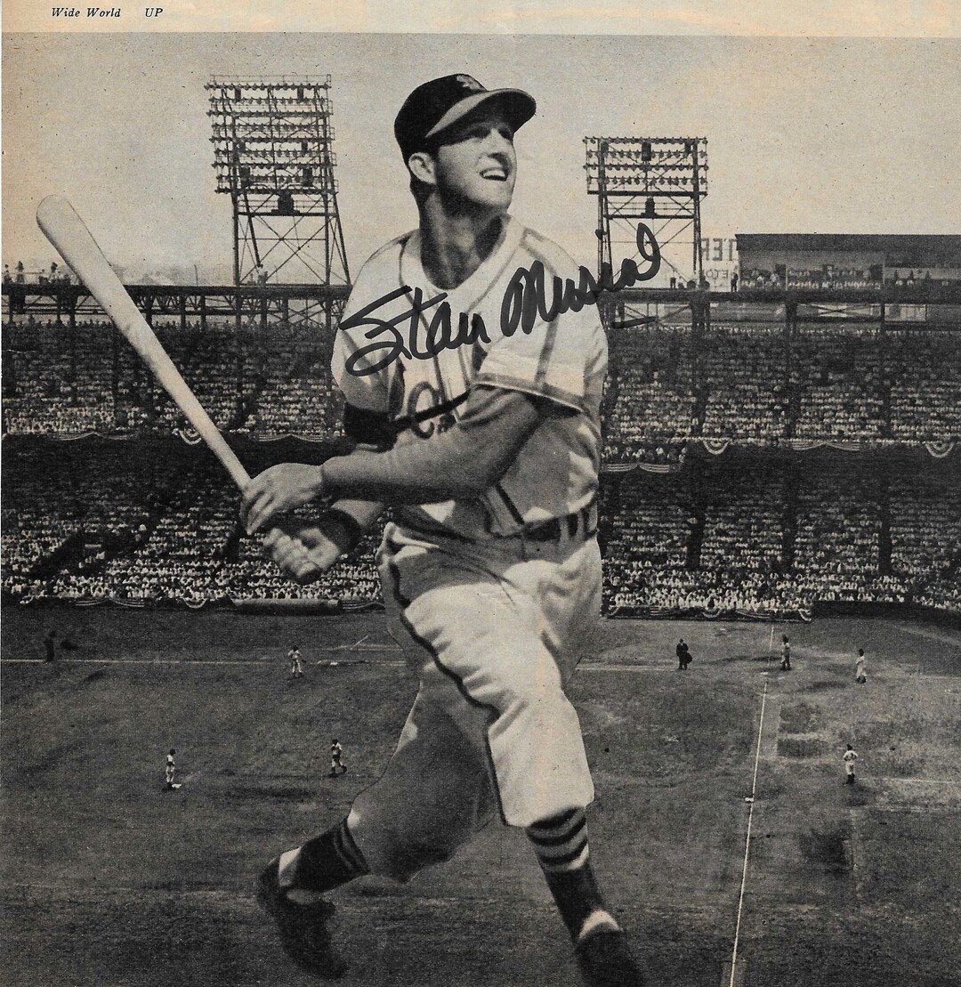Stan Musial Signed 7.75x7.75 Original Sport Magazine Clip - Etsy