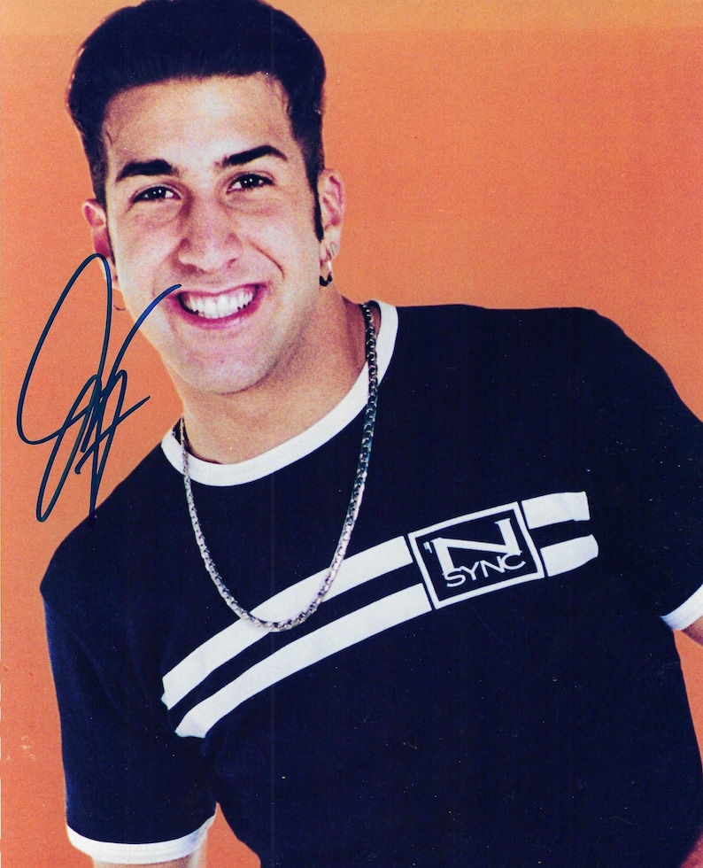 Joey Fatone, NSYNC, Signed 8x10 Photograph - Etsy