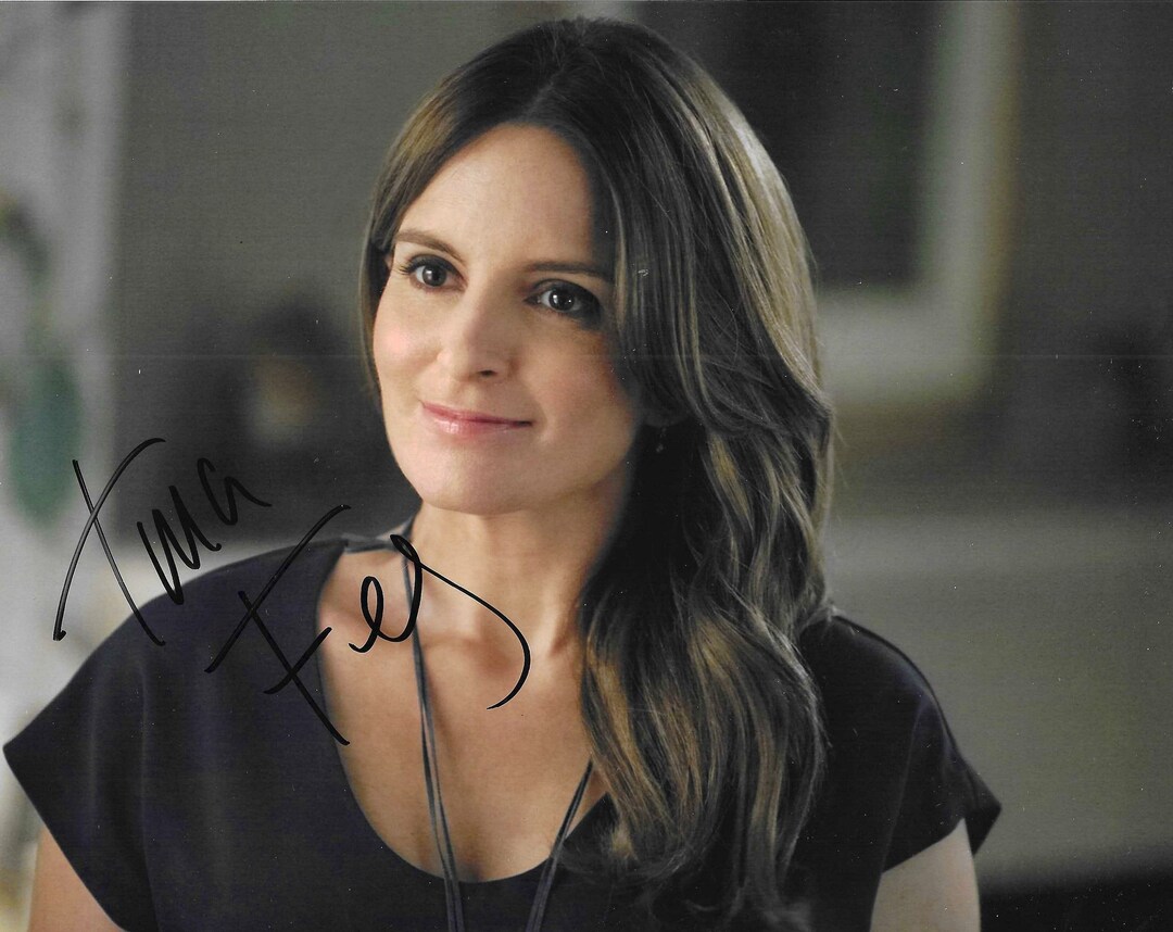 Tina Fey Snl Signed 8x10 Photograph Etsy
