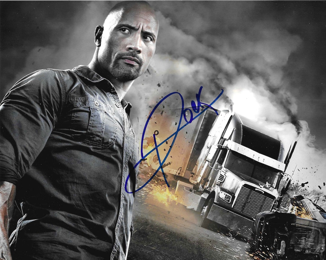 Dwayne Johnson the Rock, Signed 8x10 Photograph - Etsy