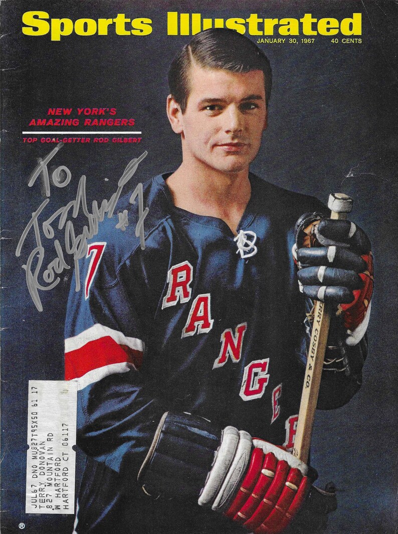 Rod Gilbert Hall of Fame Signed Complete Sports Illustrated - Etsy
