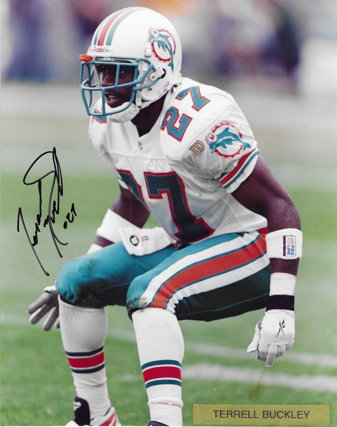 Terrell Buckley, Miami Dolphins, Signed 8x10 Photograph - Etsy