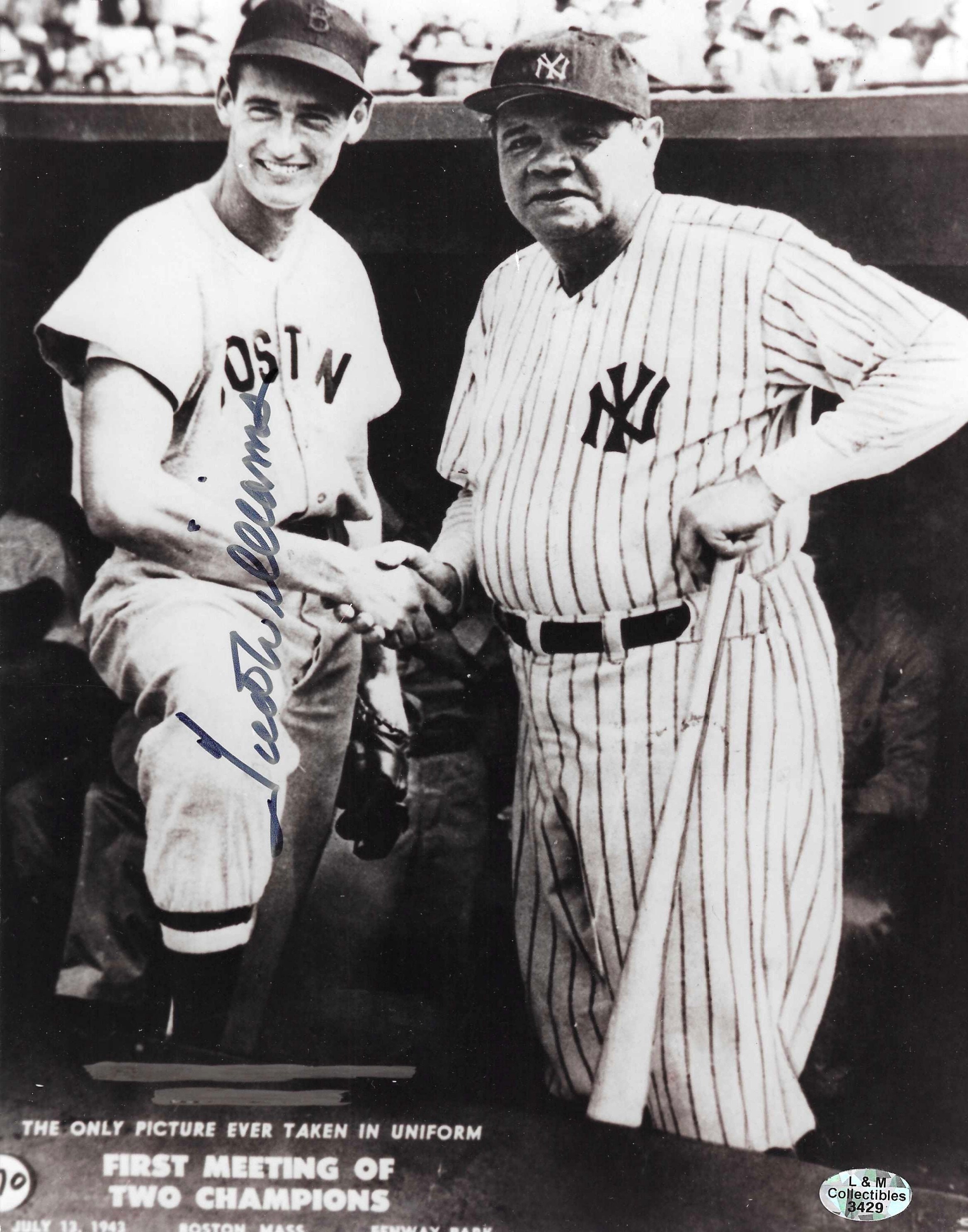 Ted Williams, Hall of Fame, Signed 8x10 Photograph - Etsy