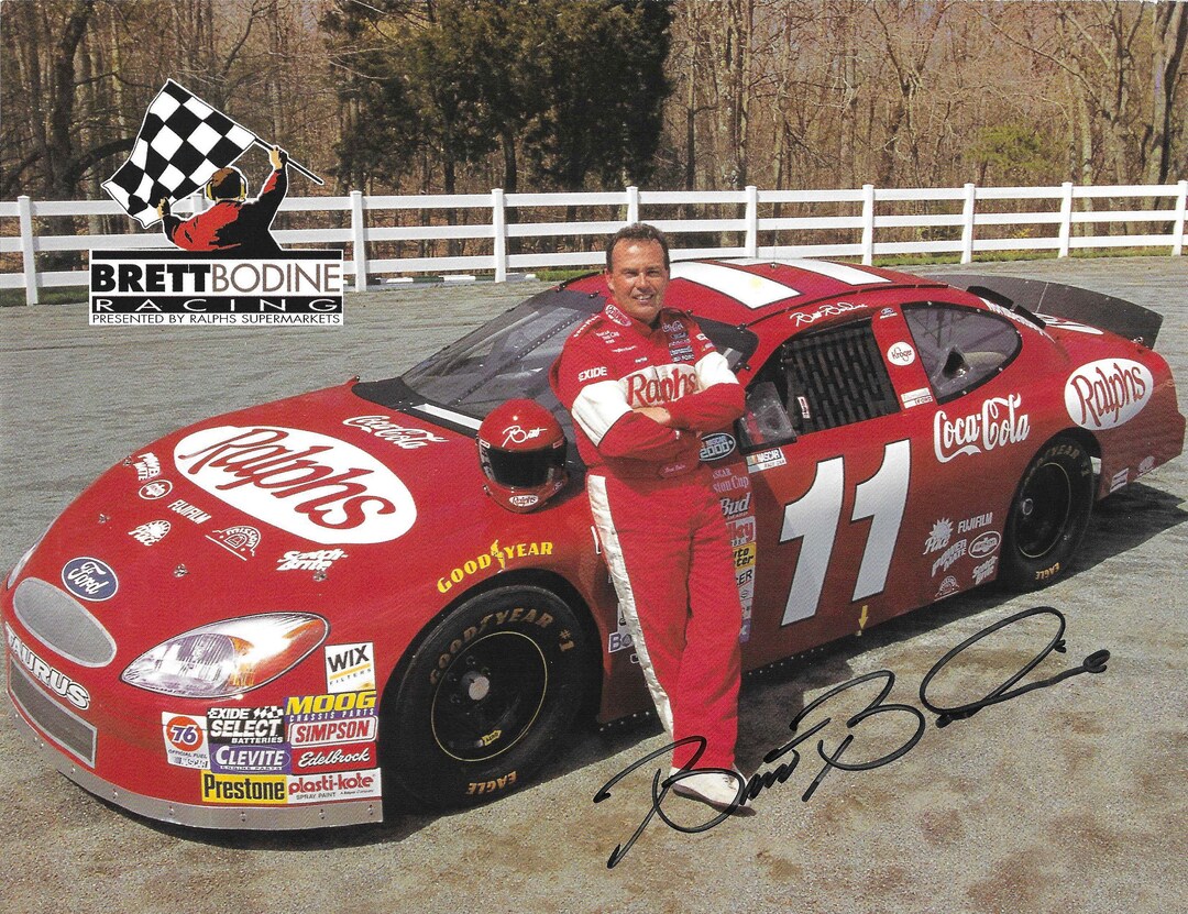 Brett Bodine, Signed 8x10 Double Sided Promo - Etsy