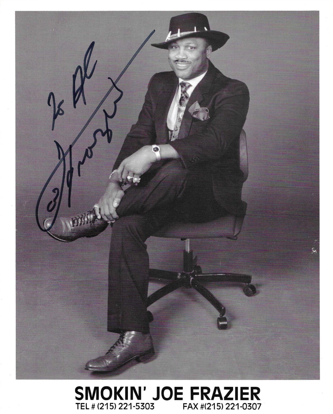 Joe Frazier, Photographie 8x10 signée - Etsy France