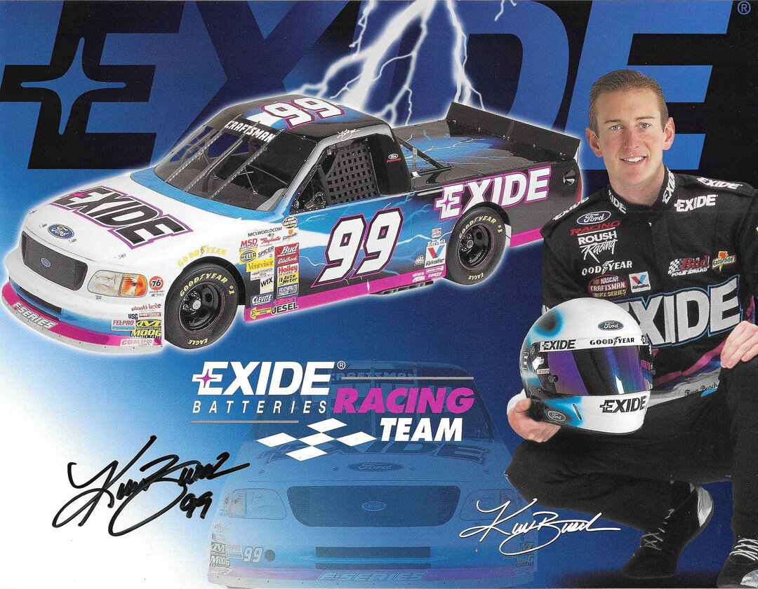 Kurt Busch, Hall of Fame, Signed 8.5x11 Double Sided Promo - Etsy