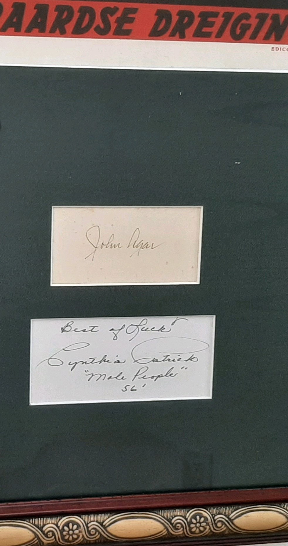 Mole People John Agar Cynthia Patrick Original Signatures - Etsy