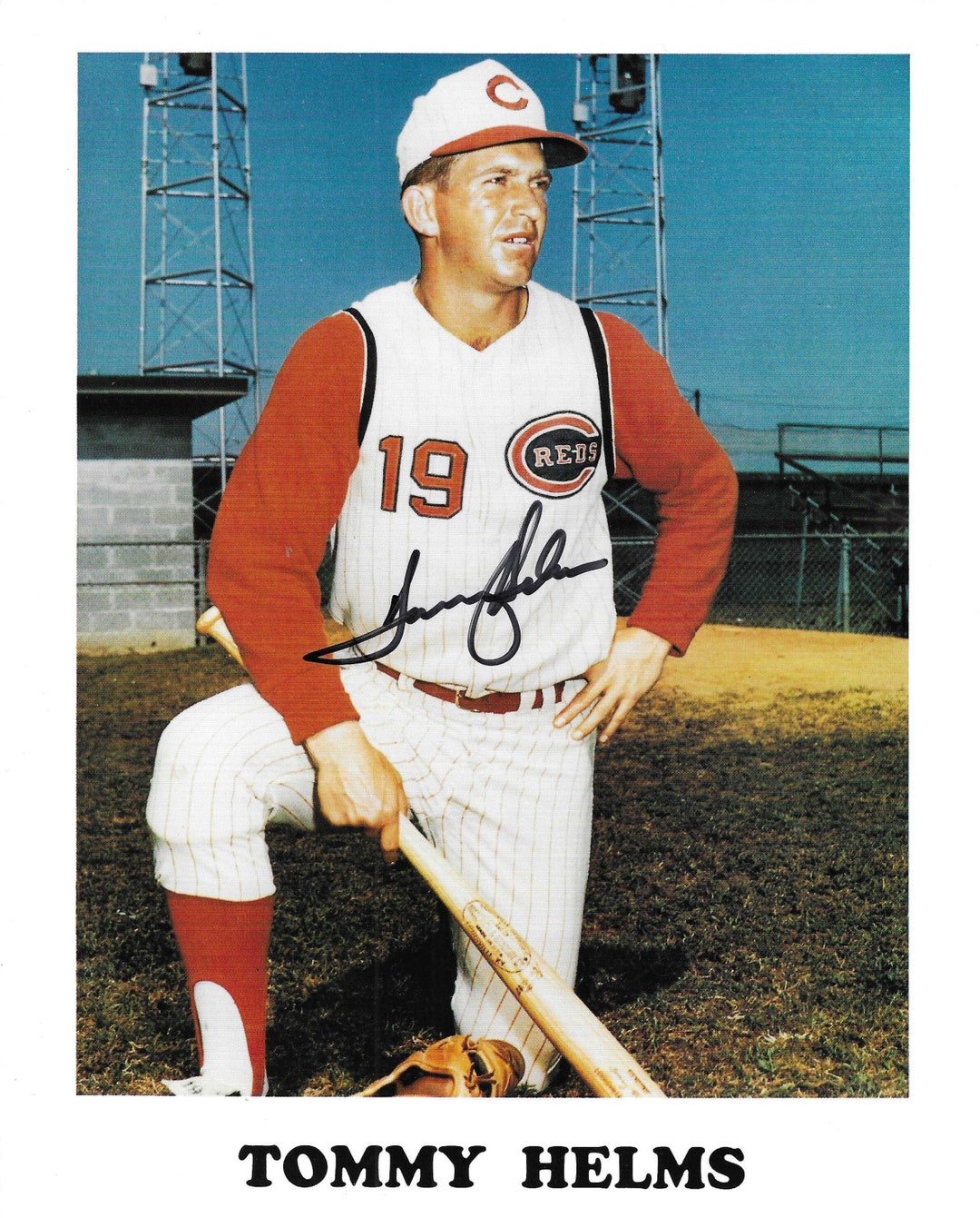 Tommy Helms, Cincinnati Reds, Signed 8x10 Photograph - Etsy