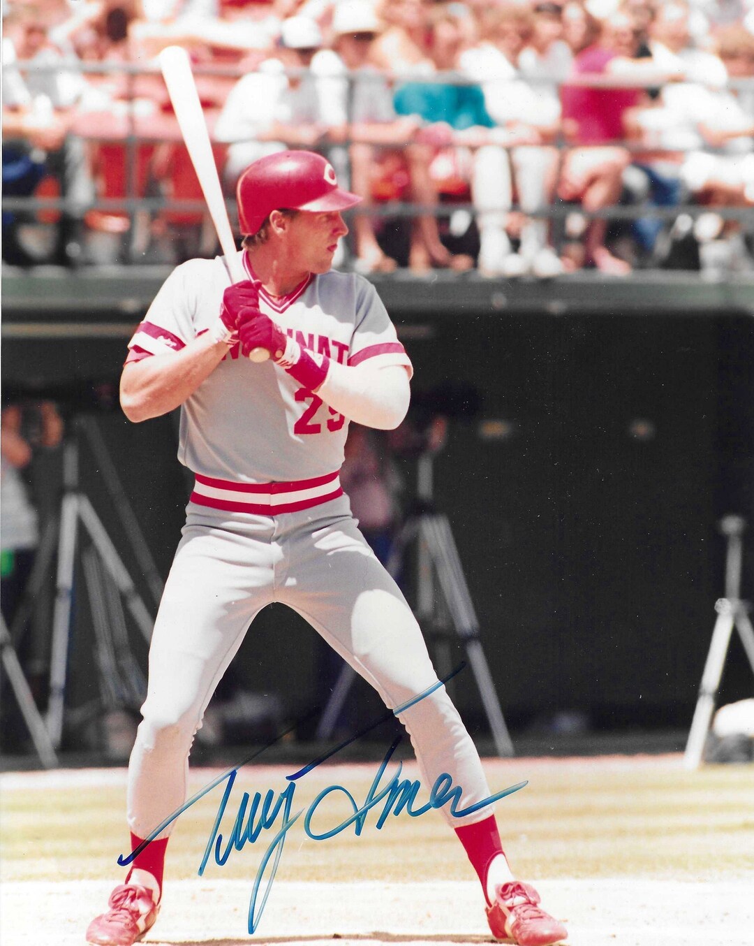 Tracy Jones Cincinnati Reds Signed 8x10 Photograph - Etsy