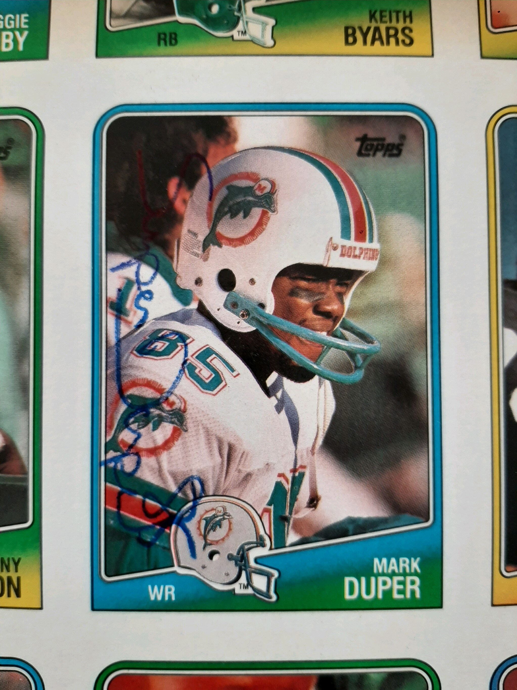Topps Football 1988 Uncut Card Sheet 28.5x43 With Signatures - Etsy