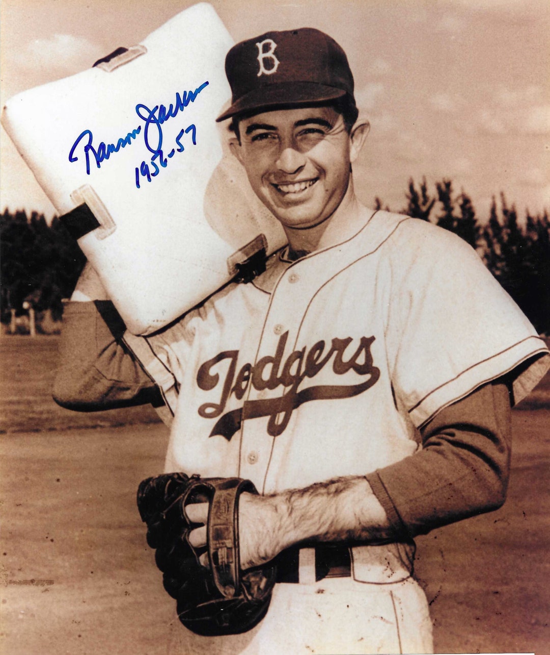 Ransom Jackson, Brooklyn Dodgers, Signed 8x9.5 Photograph - Etsy