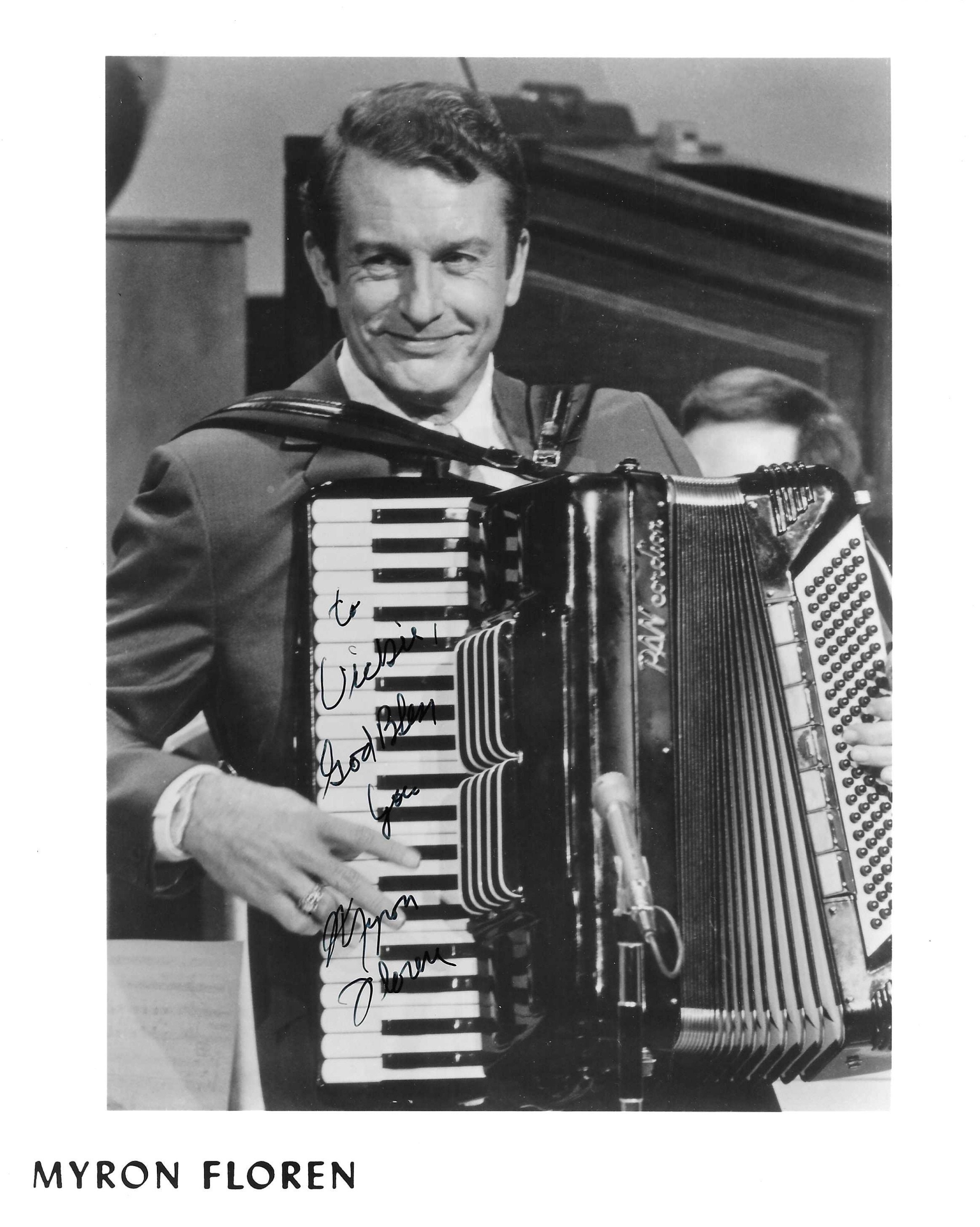 Myron Floren the Lawrence Welk Show Signed 8x10 Photograph - Etsy