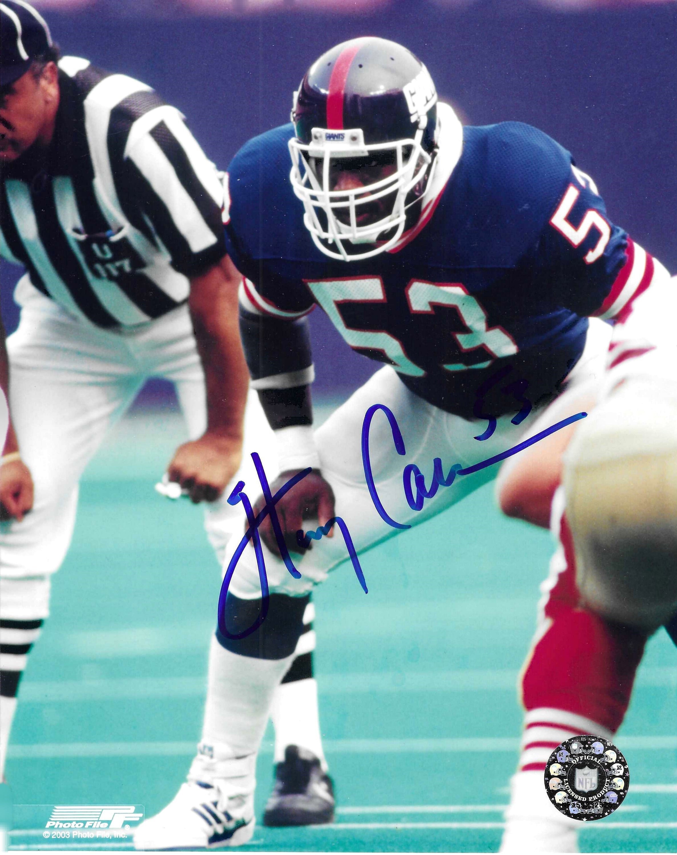 Harry Carson Hall of Fame N.Y. Giants Signed 8x10 - Etsy