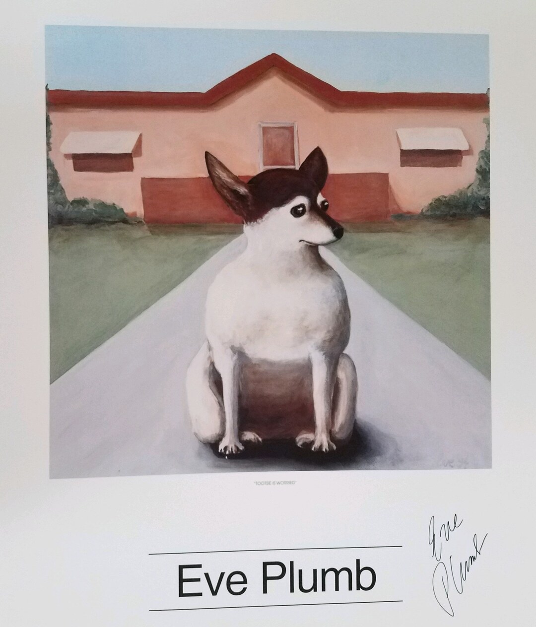 Eve Plumb Tootsie Is Worried Signed 30x24 Lithograph Etsy