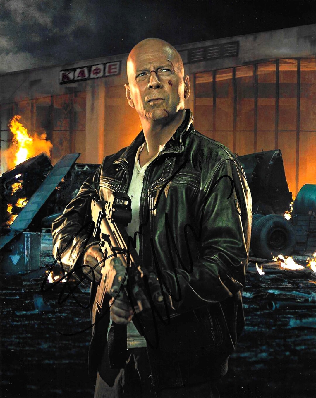 Bruce Willis "a Good Day to Die Hard" Signed 8x10 Photograph - Etsy